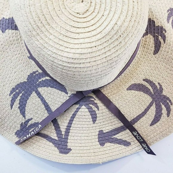 Robin Ruth | Accessories | Robin Ruth Palm Tree Straw Hat Women One ...